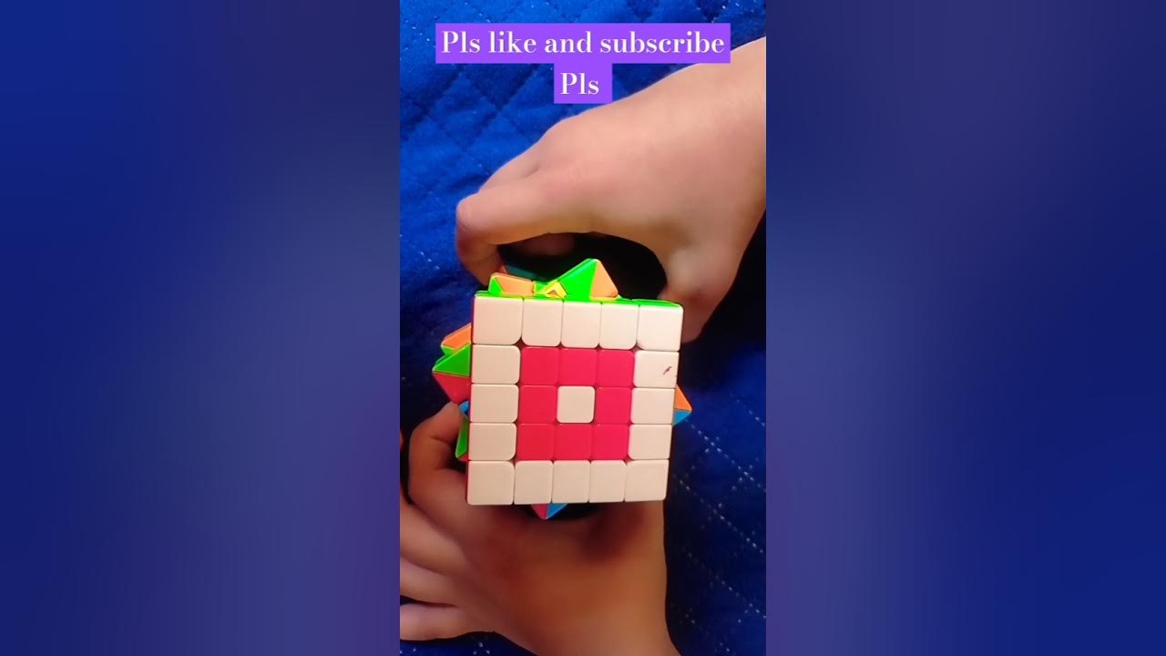 How to make dot in a dot in a dot pattern in 5 by 5 Rubik's Cube #trending #shorts #viralvideo# ...