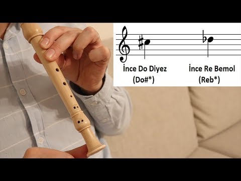 İnce Do Diyez(Do#*) - İnce Re Bemol(Reb*) Blok Flüt ile Nasıl Çalınır?