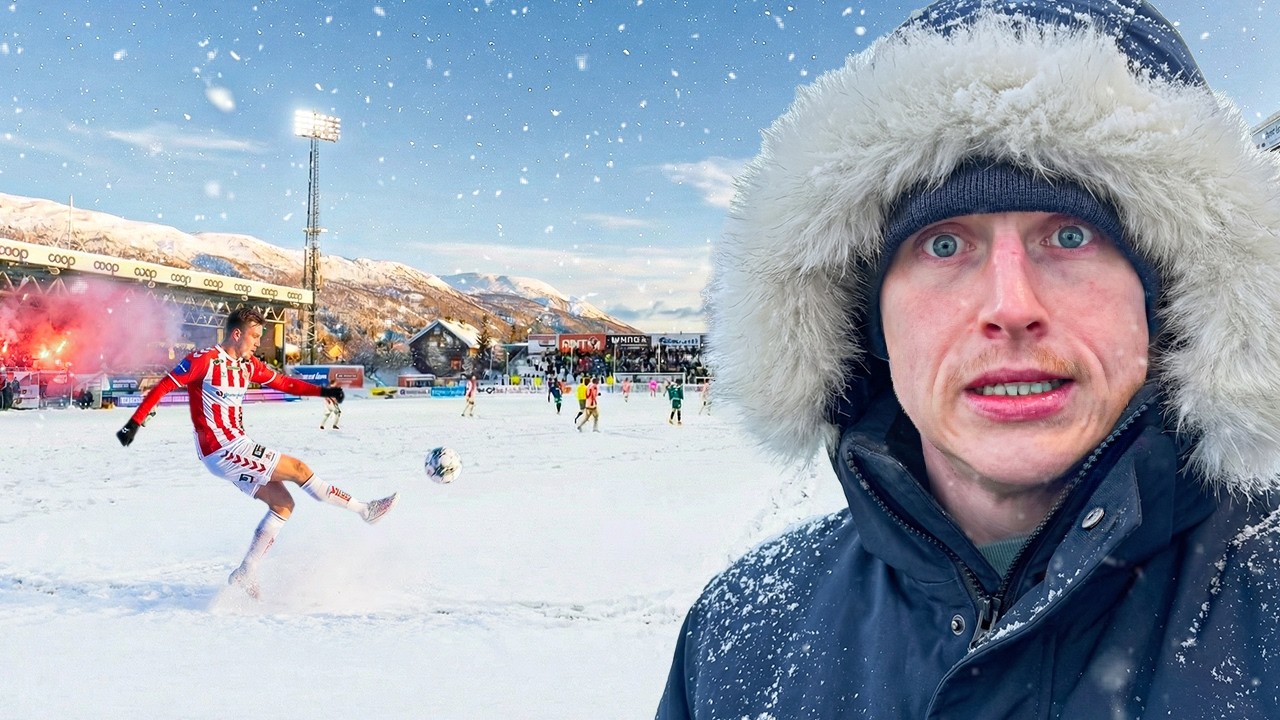 I Survived The Worlds COLDEST Football Match - YouTube