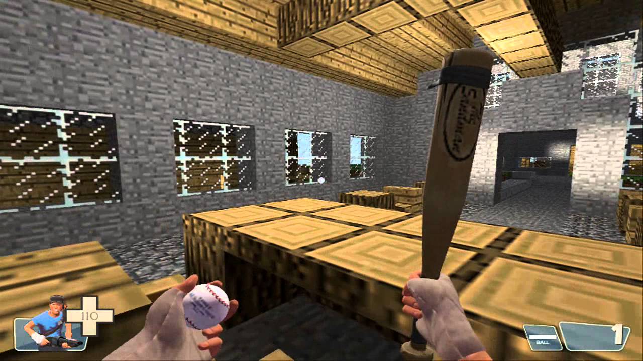 team fortress 2 MineCraft map first test - YouTube