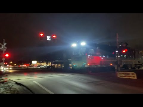 CSX Coal Train & CSX Track Geometry Car Breeze Through the Evening ...