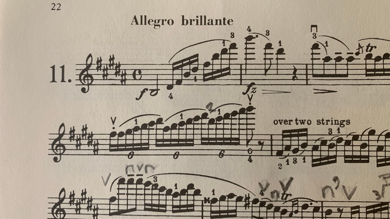 Rode 24 Caprices, No. 11 Allregro brillante - YouTube