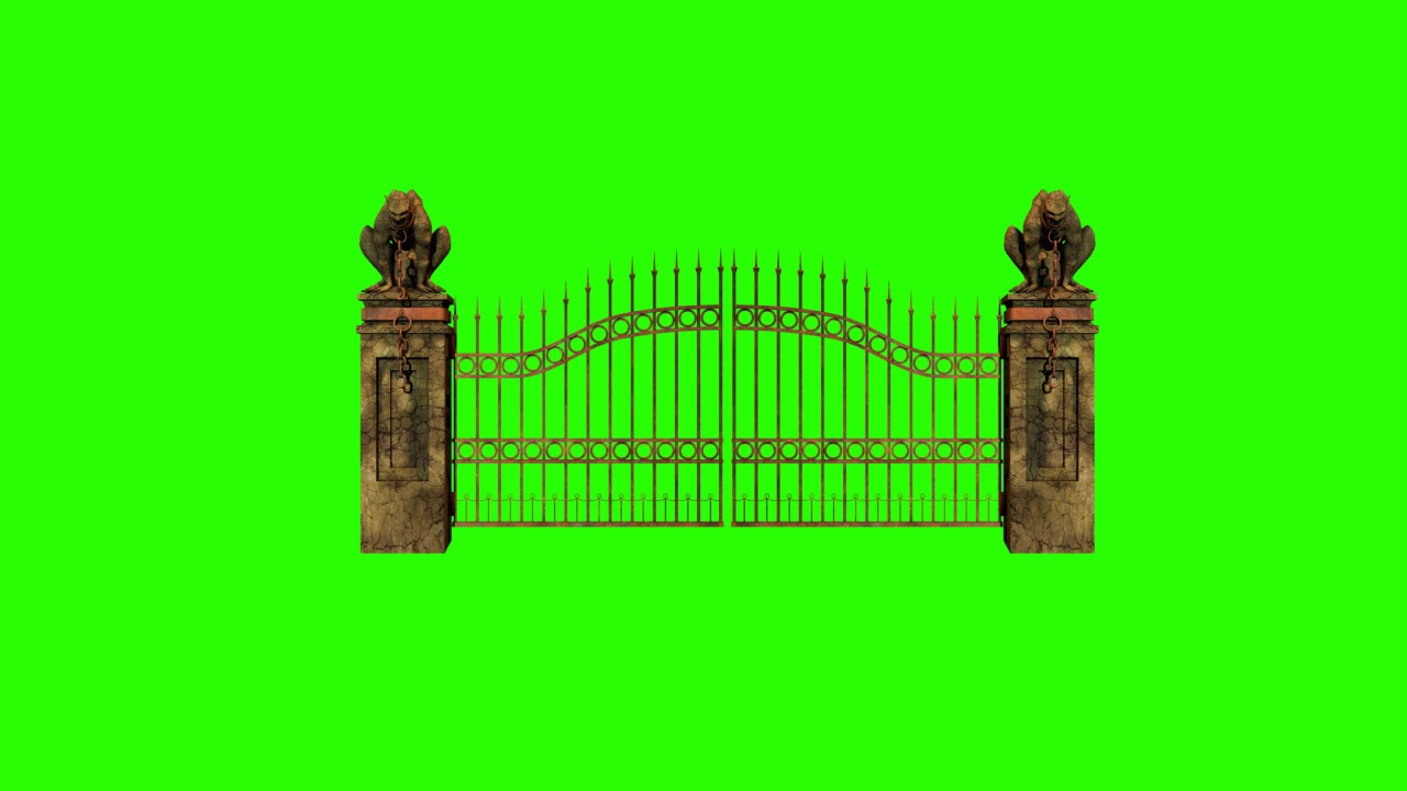 Gate green screen video - YouTube