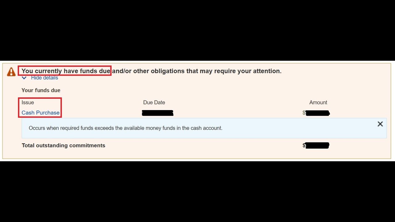 Funds Due - Trading Violation - Unsettled Cash - Merrill Edge - YouTube