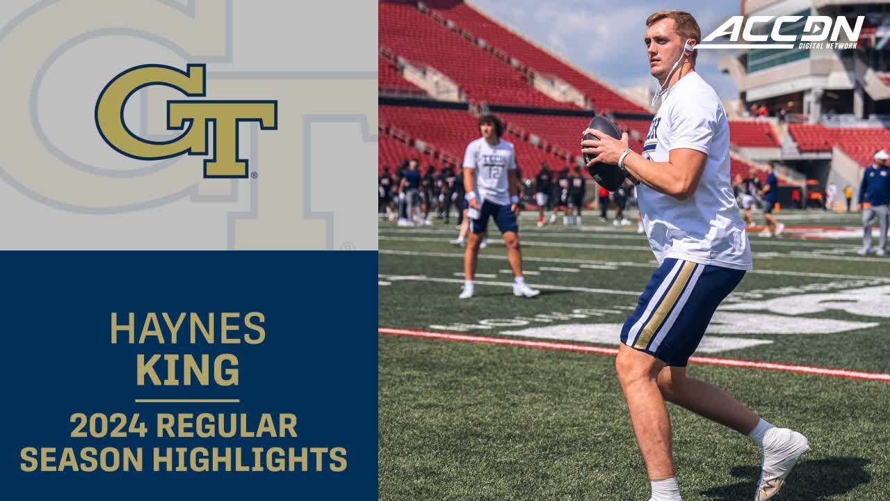 Haynes King 2024 Regular Season Highlights | Georgia Tech QB - YouTube