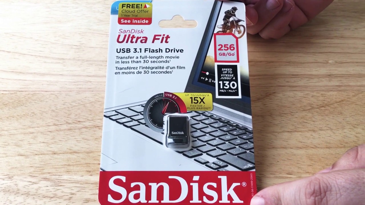 SanDisk Ultra Fit USB 3.1 256GB Drive With Cloud Backup Overview 2-11 ...
