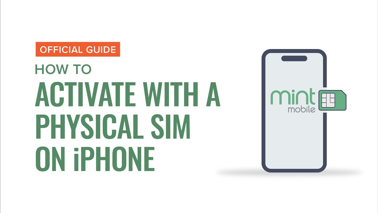 How to activate with a physical SIM on iPhone - YouTube