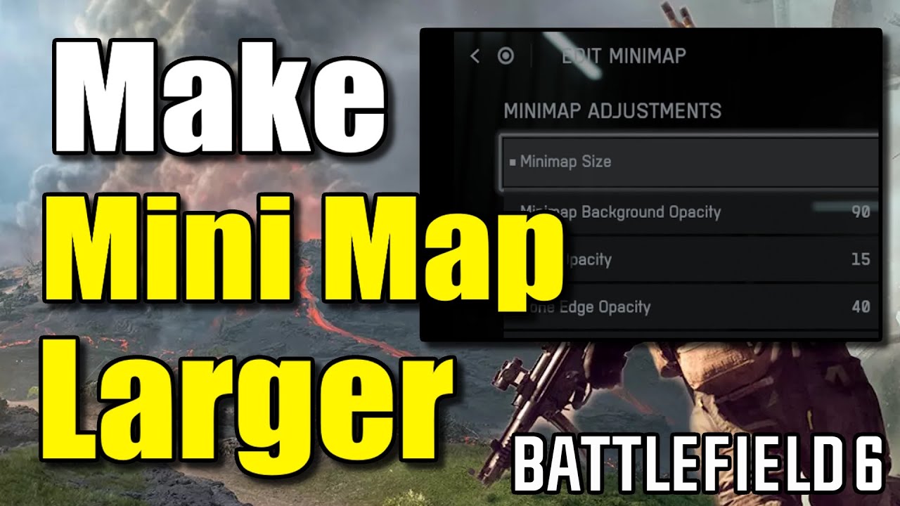 How to Make the Mini Larger so you can see more in Battlefield 6 (Best ...