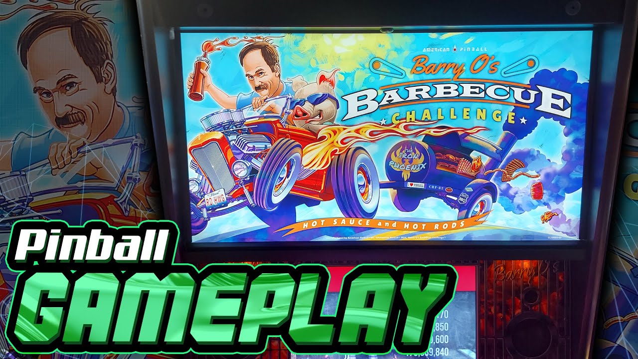 Barry O's BBQ Challenge Pinball Gameplay - American Pinball Inc. - YouTube