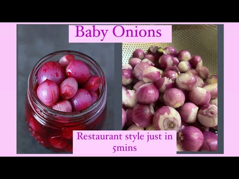 Baby Onions Pickled Recipe just in 5 mins - YouTube