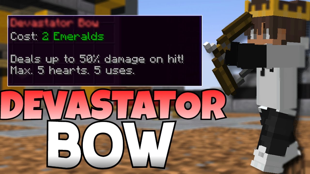 Using the NEW Devastator Bow in Bedwars! - YouTube
