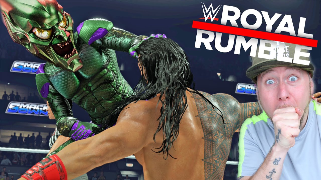 WWE Superstars take on MARVEL VILLAINS Royal Rumble WWE 2K25 - YouTube