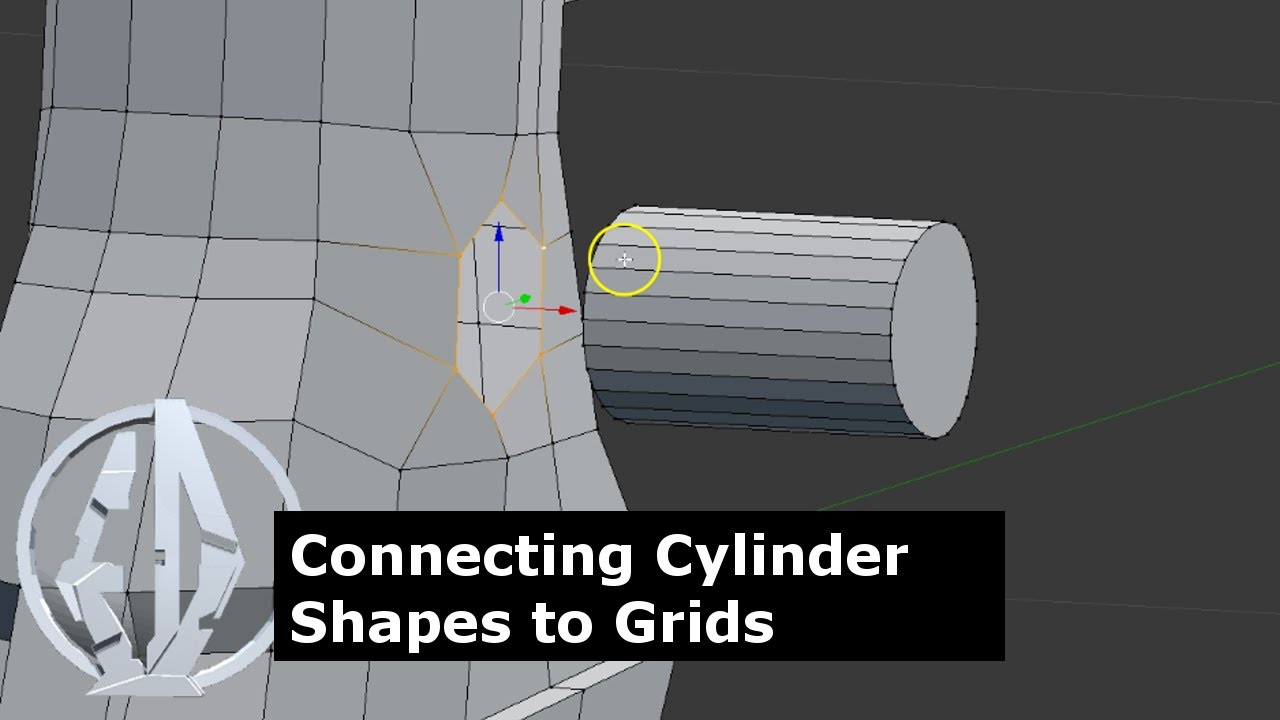 How to Connect Cylinder Shapes to Grid Shapes - YouTube