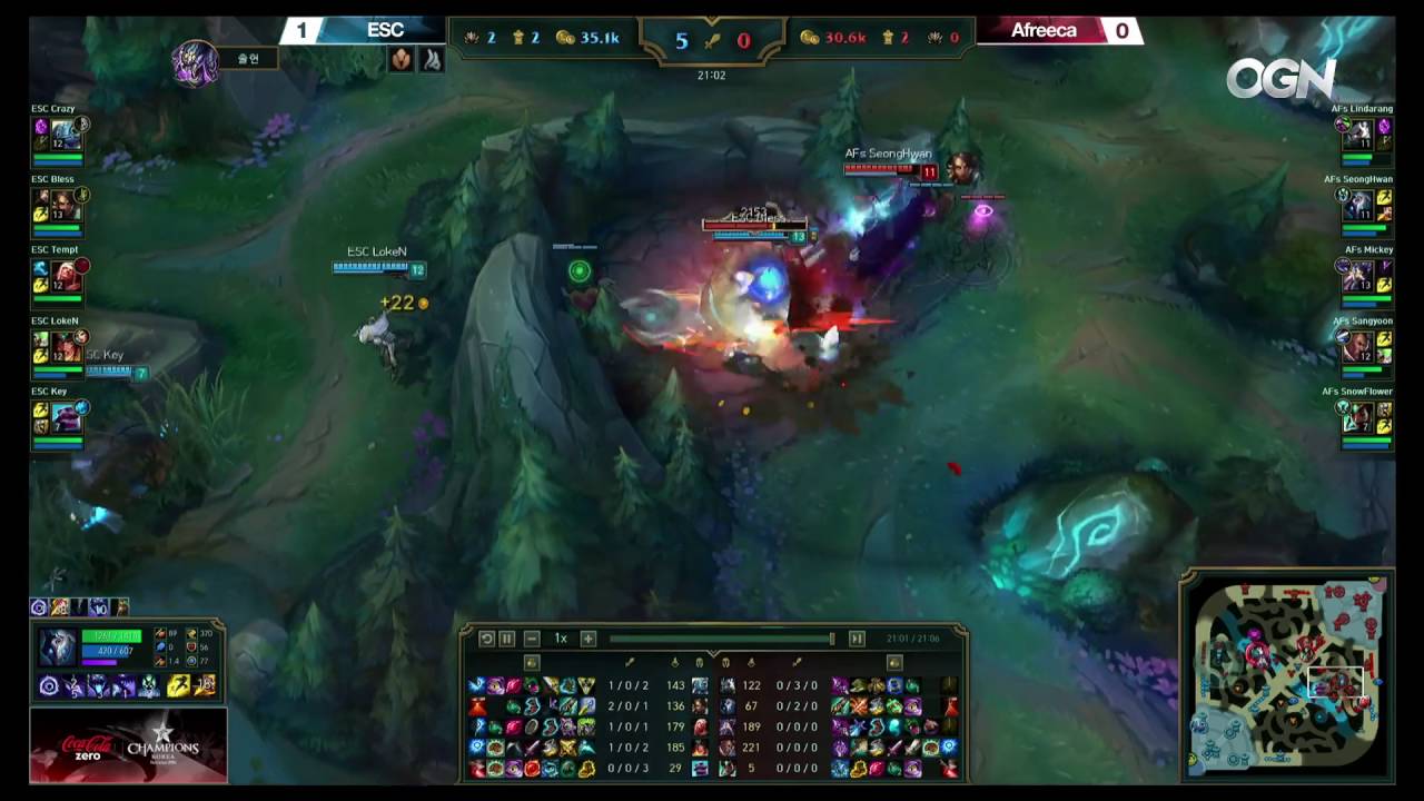 LoL Highlights AFS vs ESC Game 2 LCK Summer 2016 16 06 2016 Afreeca ...
