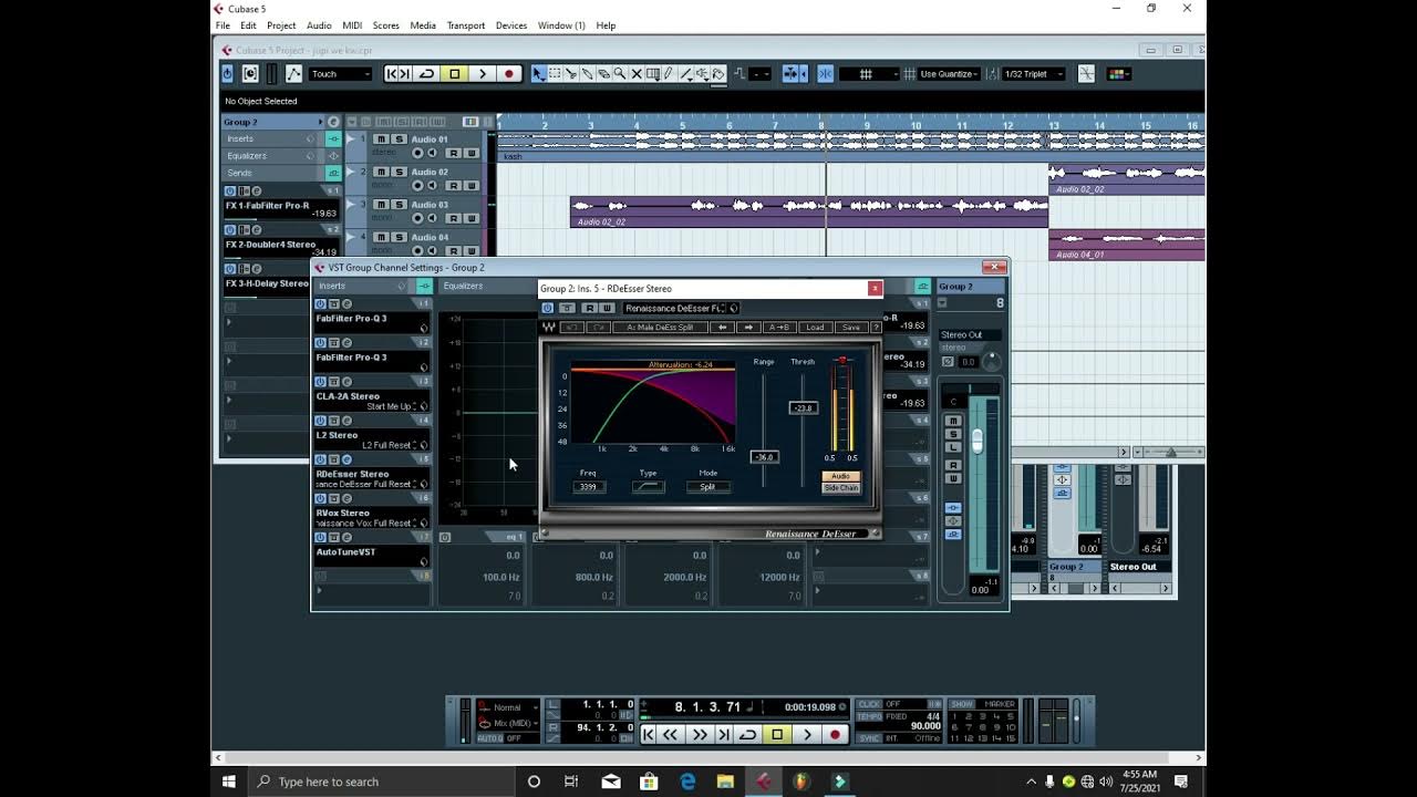 How to mix vocal and master your vocal in cubase 5 how to use Wave plugins like pro - YouTube