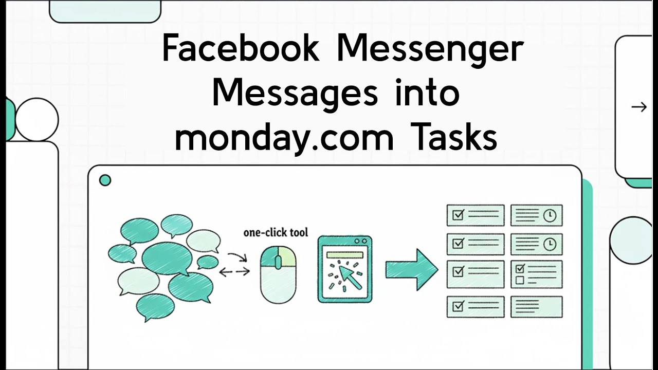 How to Convert Facebook Messenger Messages into monday.com Tasks - YouTube