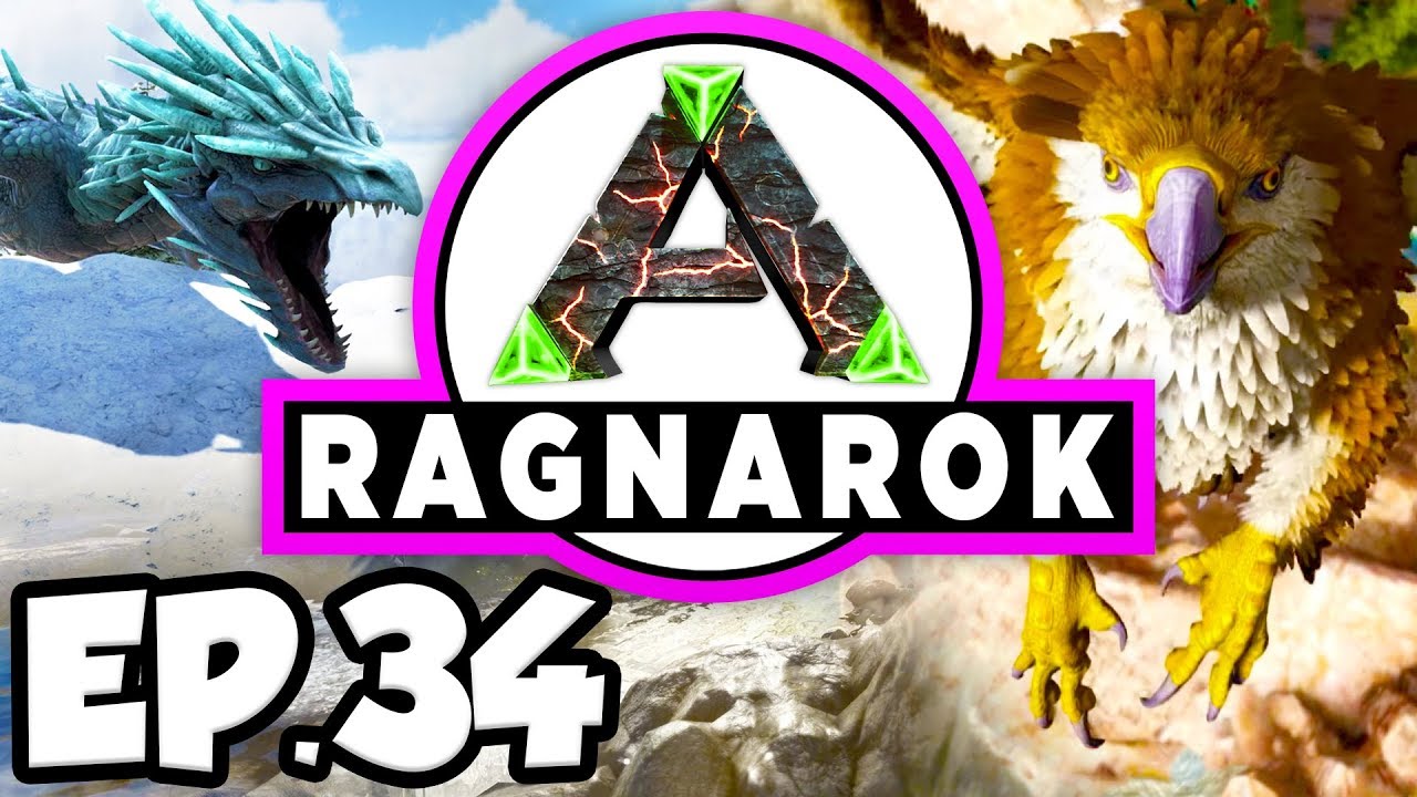 ARK: Ragnarok Ep.34 - A BEAUTIFUL NEW AREA FULL OF DINOSAURS!!! (Modded ...