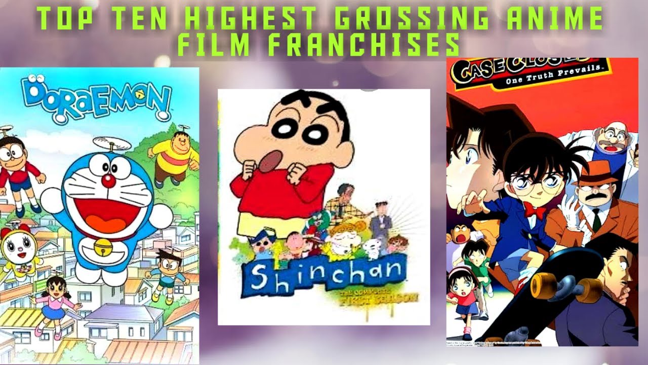 TOP TEN HIGHEST GROSSING ANIME FILM FRANCHISES - YouTube