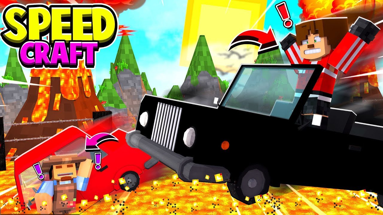LAVA DÜŞERSEN ARABAN ÖLÜR PİSTİ #29 SPEEDCRAFT - Minecraft - YouTube