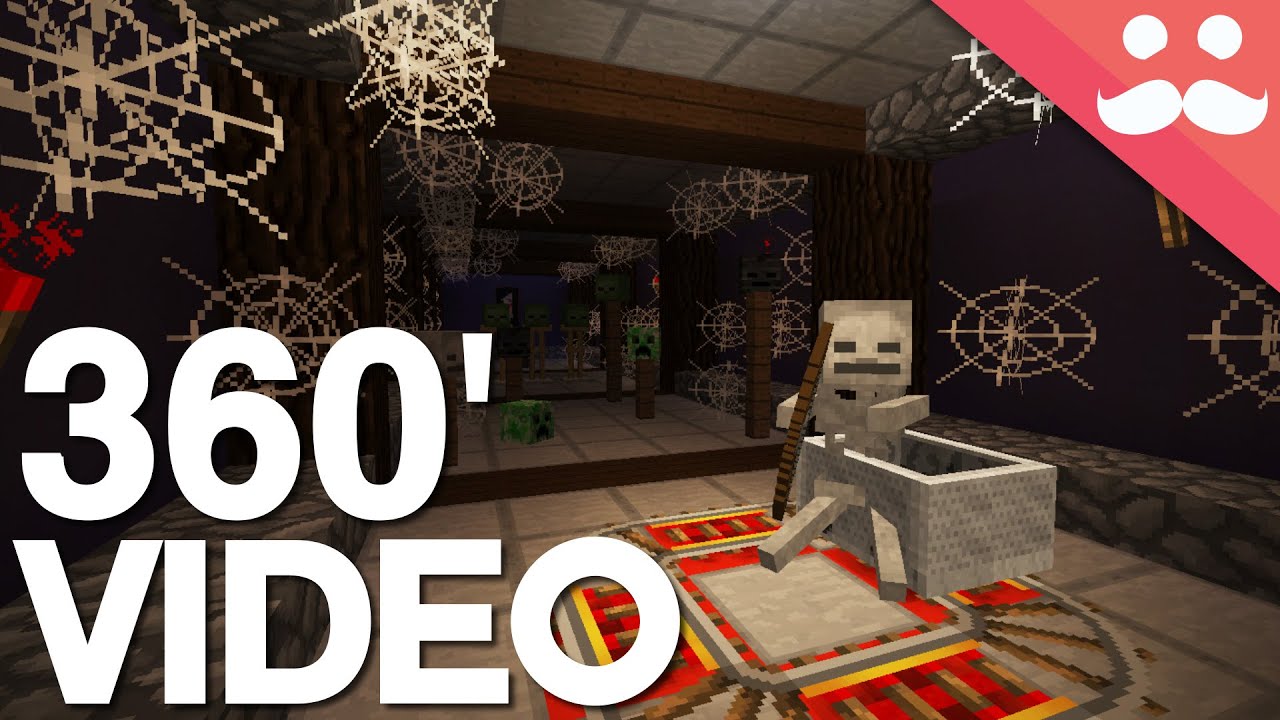 Minecraft: The Haunted Redstone Corridor [4K 360 Video] - YouTube