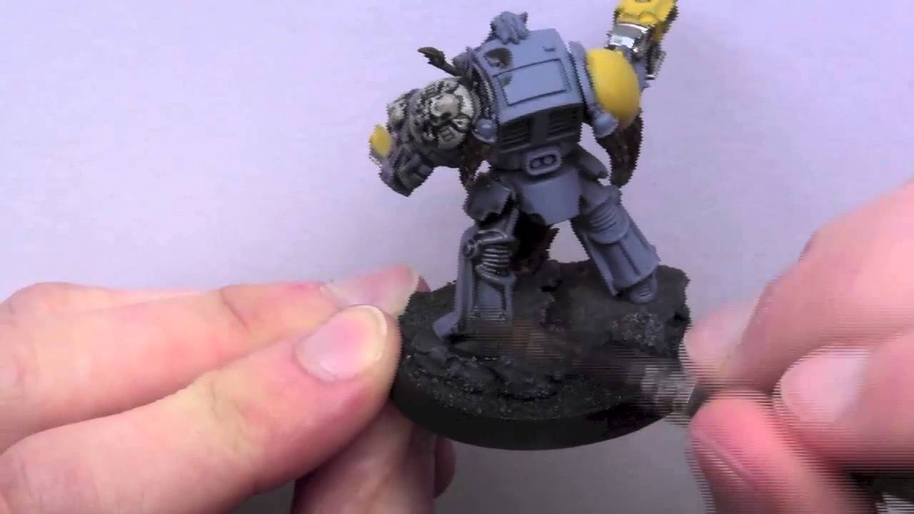 How To Paint Space Wolves Terminators - YouTube