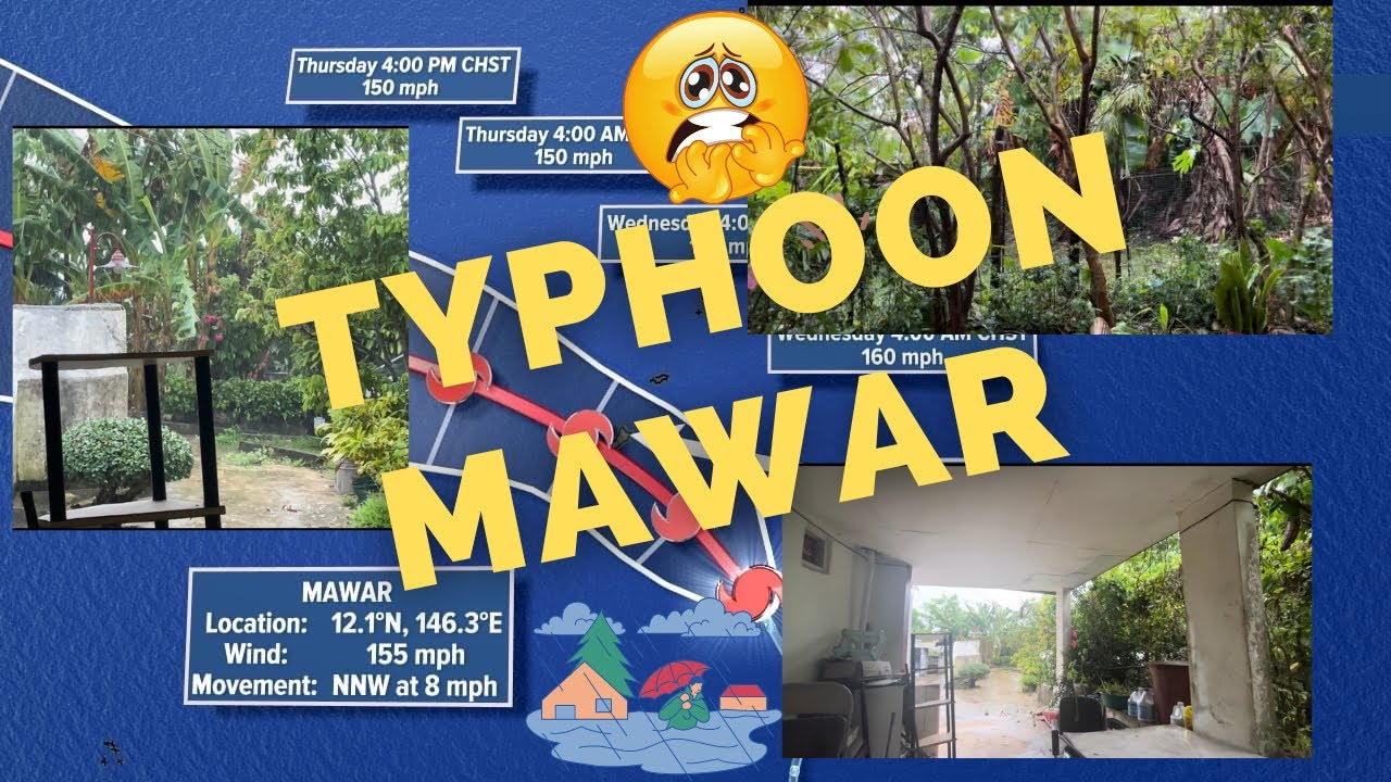 Typhoon mawar - YouTube