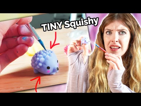 Winzige Miniatur-Squishys bemalen! *Squishy-Makeover*