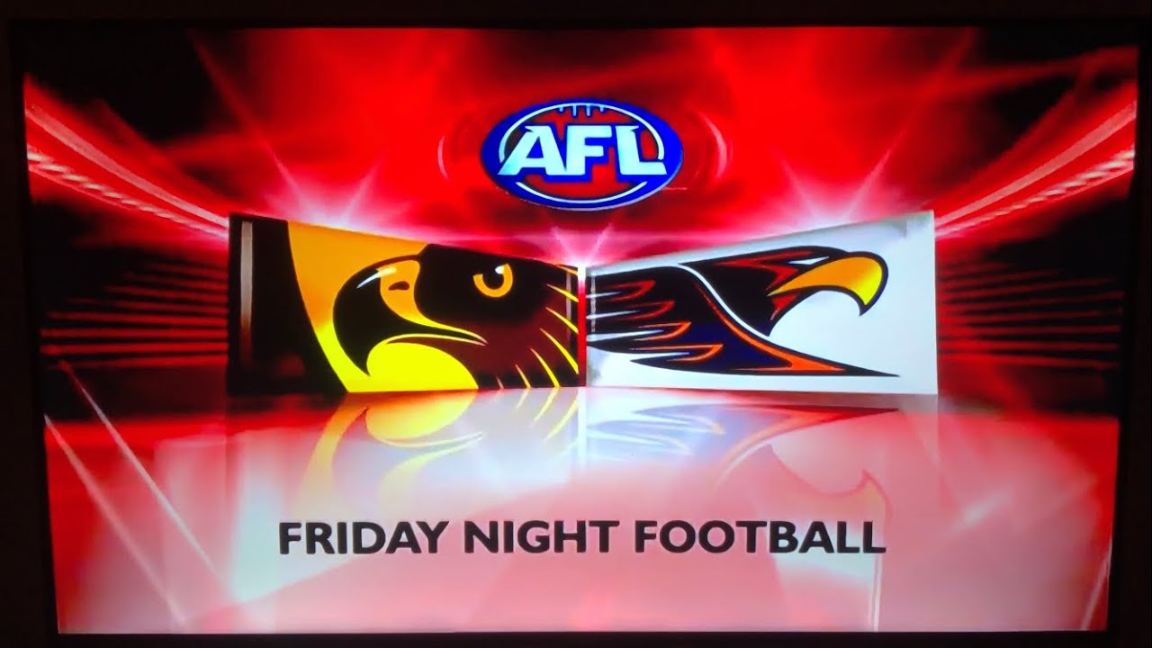 Channel Seven AFL Friday Night Football Hawthorn vs West Coast Opener ...