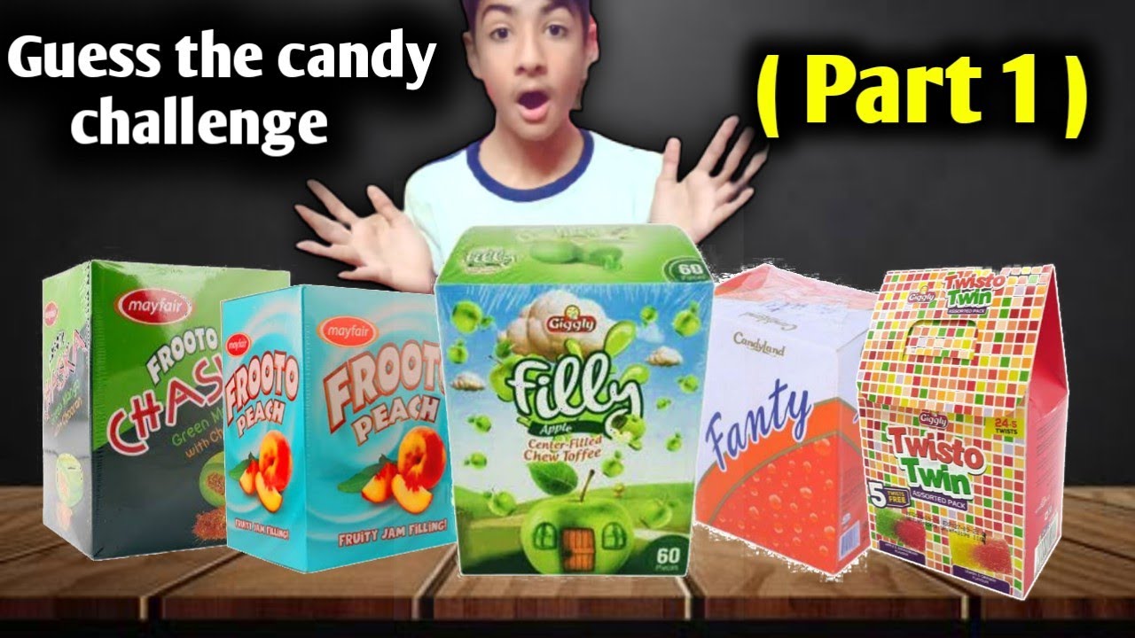 Guess the candy challenge Part 1 🍬 | guess challenge game | candy guess ...