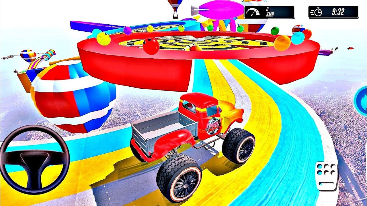 Kids Hot Wheel Car Race | Red Toy Truck For Kids | Baby Car Racing Game ...