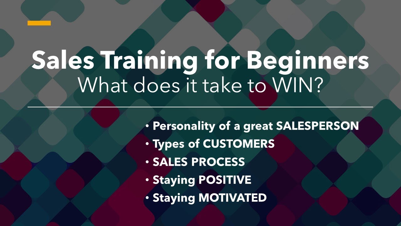 Sales Training for Beginners - YouTube