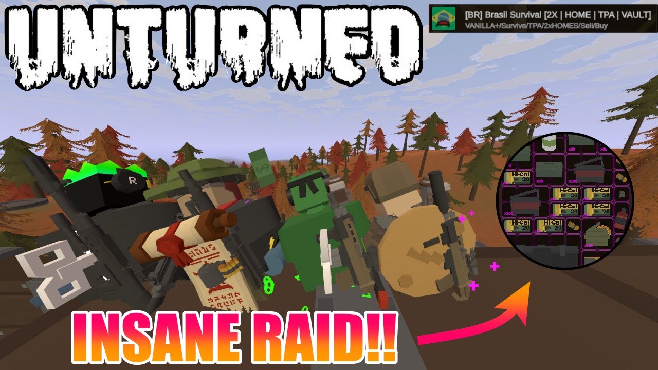 Unturned-Insane Raid! - YouTube