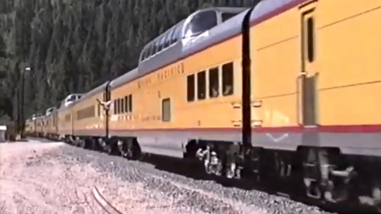 UP Excursion 6 Dome cars Feather River Canyon - YouTube