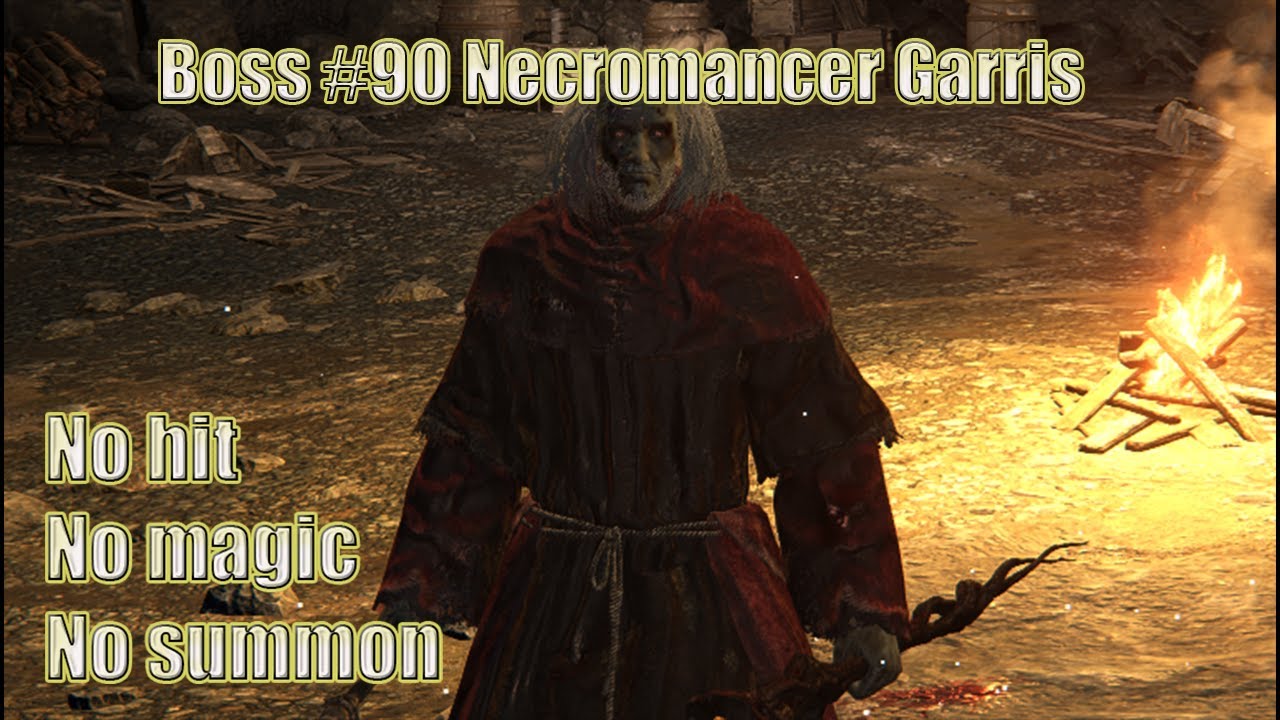 Elden Ring - Boss #90 Necromancer Garris [No hit, no summon, no magic ...