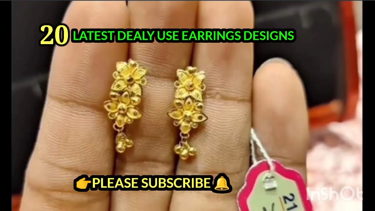 20 Latest Dealy Use Ear rings Designs, #earrings , #shorts , #viral , # ...