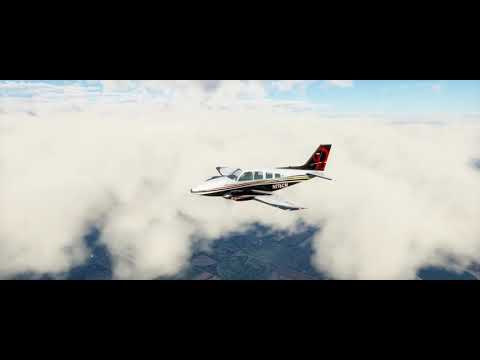 Flying the Baron 58 to Grayling Army Airfield in Michigan// X-plane 12 ...