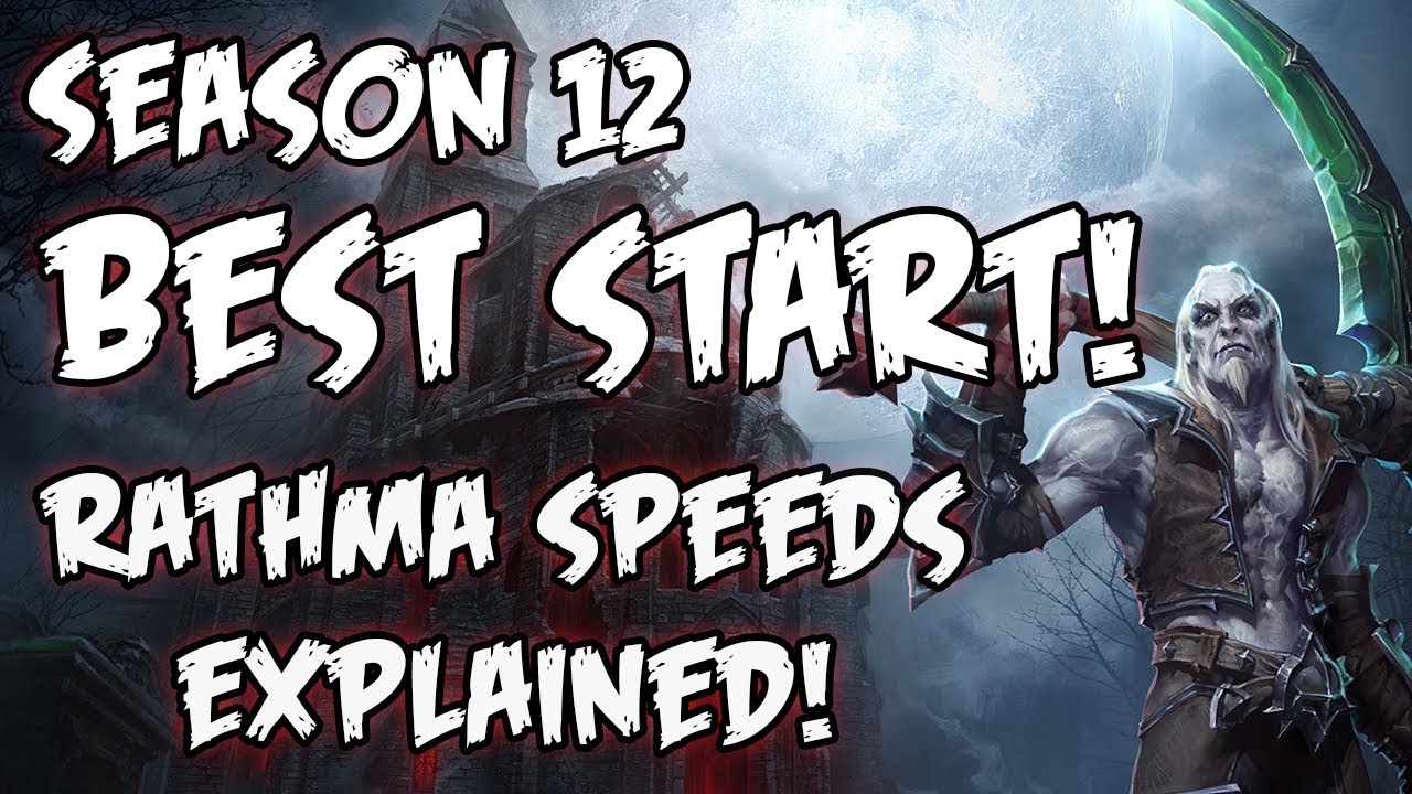 Diablo 3 2.6.1 Rathma Speeds Explained! Season 12 & 13 - YouTube