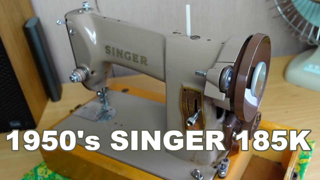 Assessing and Servicing this Lovely 1950's era Singer 185K. - YouTube