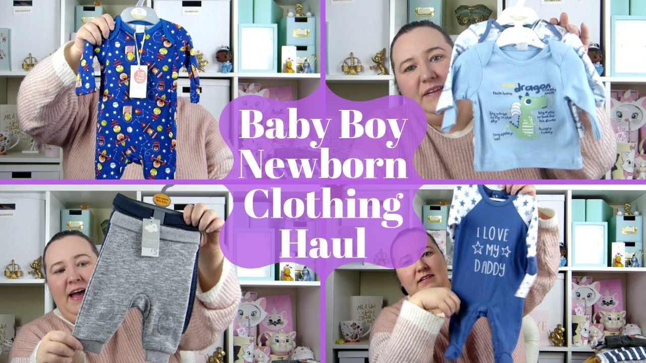 Baby Boy Clothing Haul Newborn - YouTube