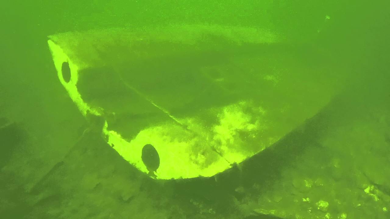 Wheeler Branch sunken boat - YouTube