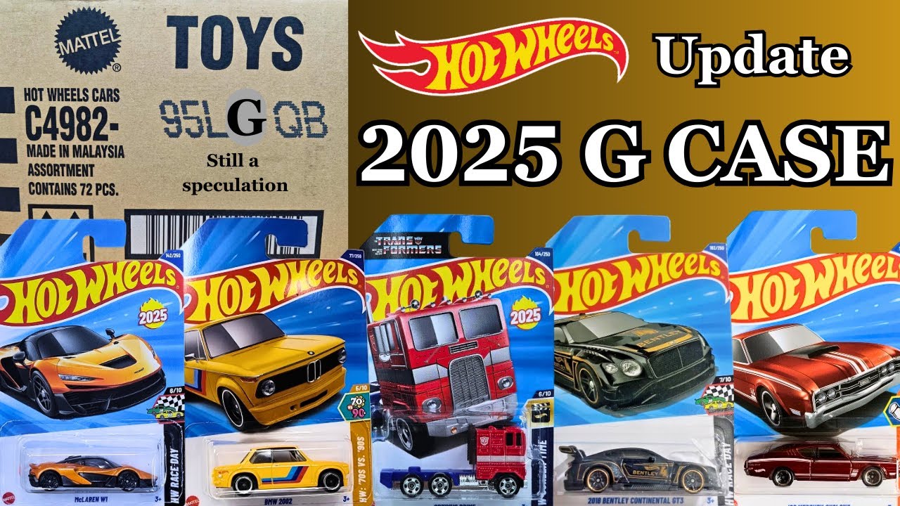 2025 Hot Wheels G Case! | McLaren W1, Optimus Prime, Bentley, BMW and ...
