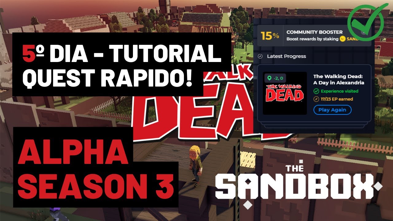 👾 THE SANDBOX ALPHA SEASON 3 - 5º DIA - TODAS AS QUEST RESUMO ...