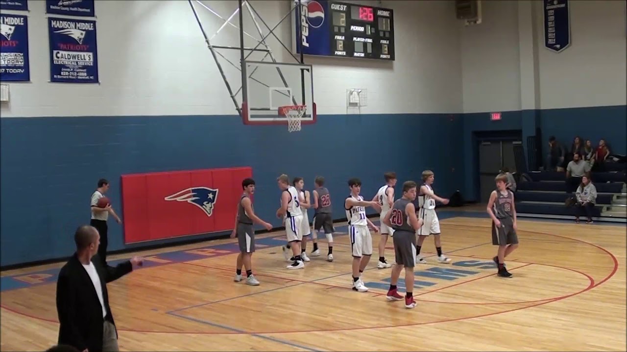 MMS Boys Basketball @ Madison Dec 3rd 2018 - YouTube