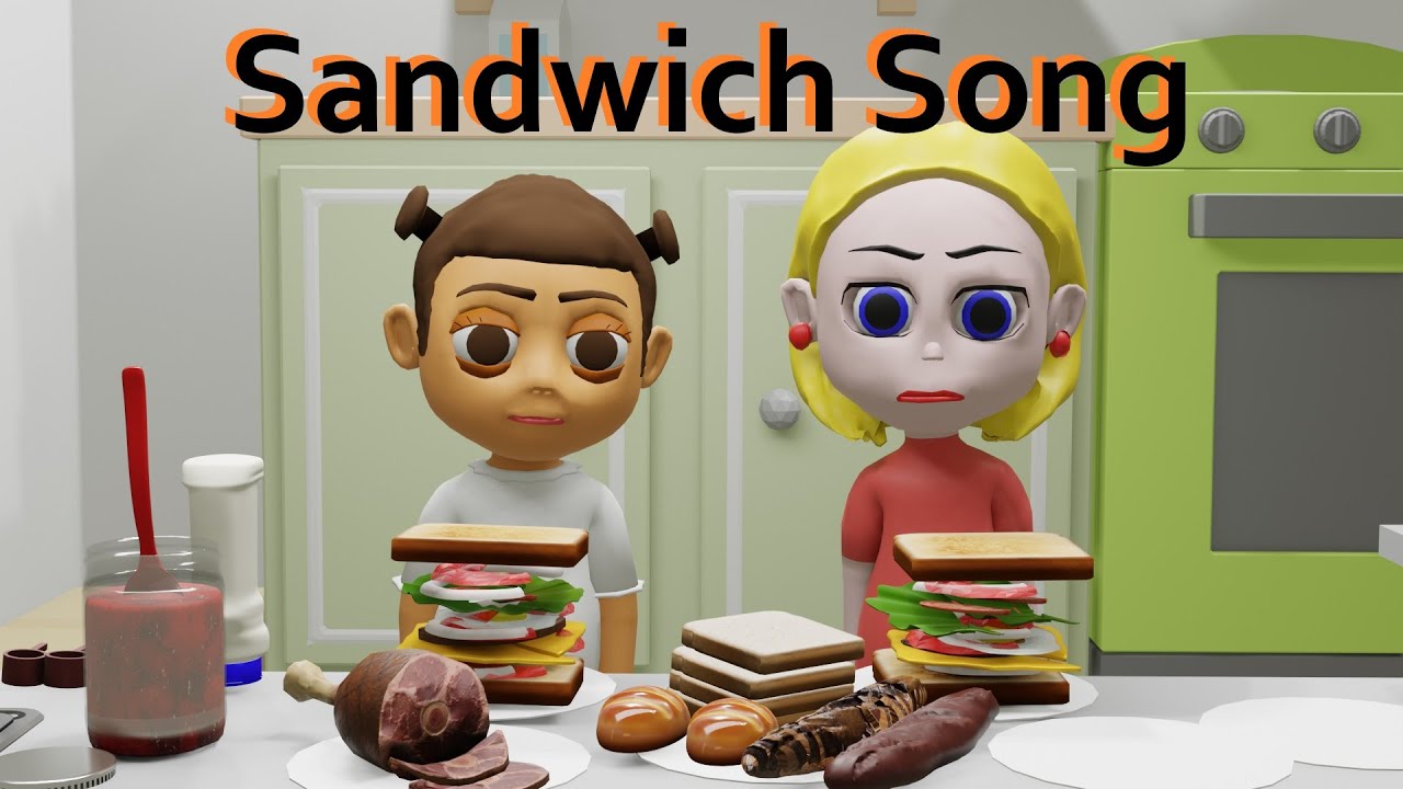 The Sandwich Song with sound effects #kidssongs #sandwichsong #dance ...
