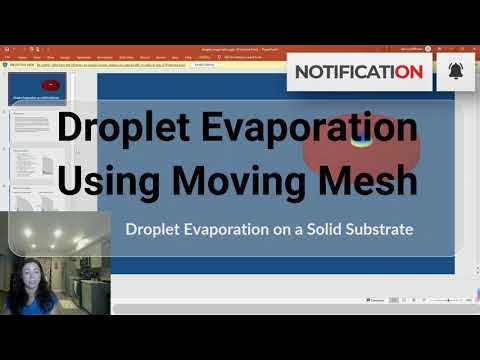 Moving Mesh Droplet Evaporation on Heated Substrate COMSOL Tutorial - YouTube