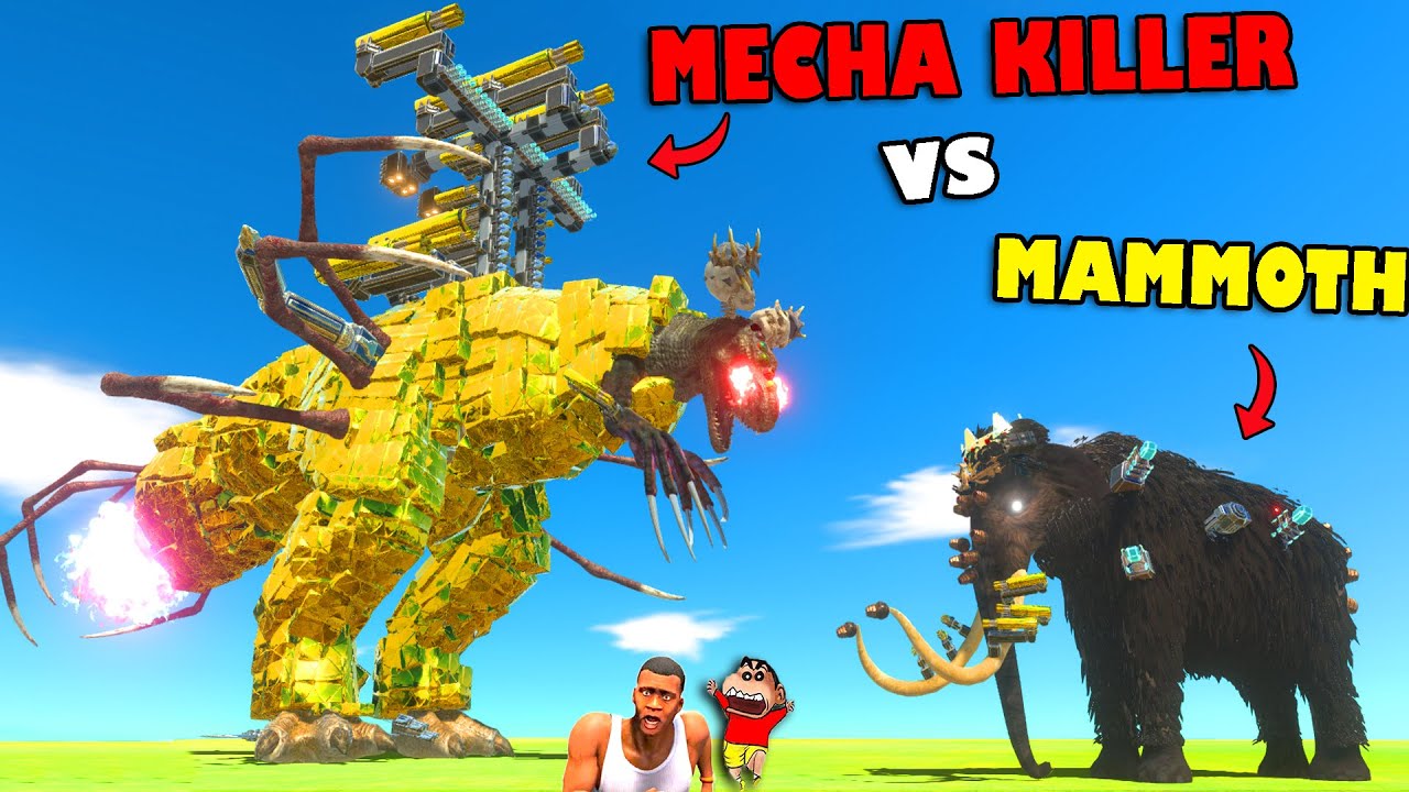 MECHA KILLER or MECHA MAMMOTH ? DEADLY BATTLE in Animal Revolt Battle ...