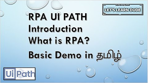 RPA UI Path - YouTube