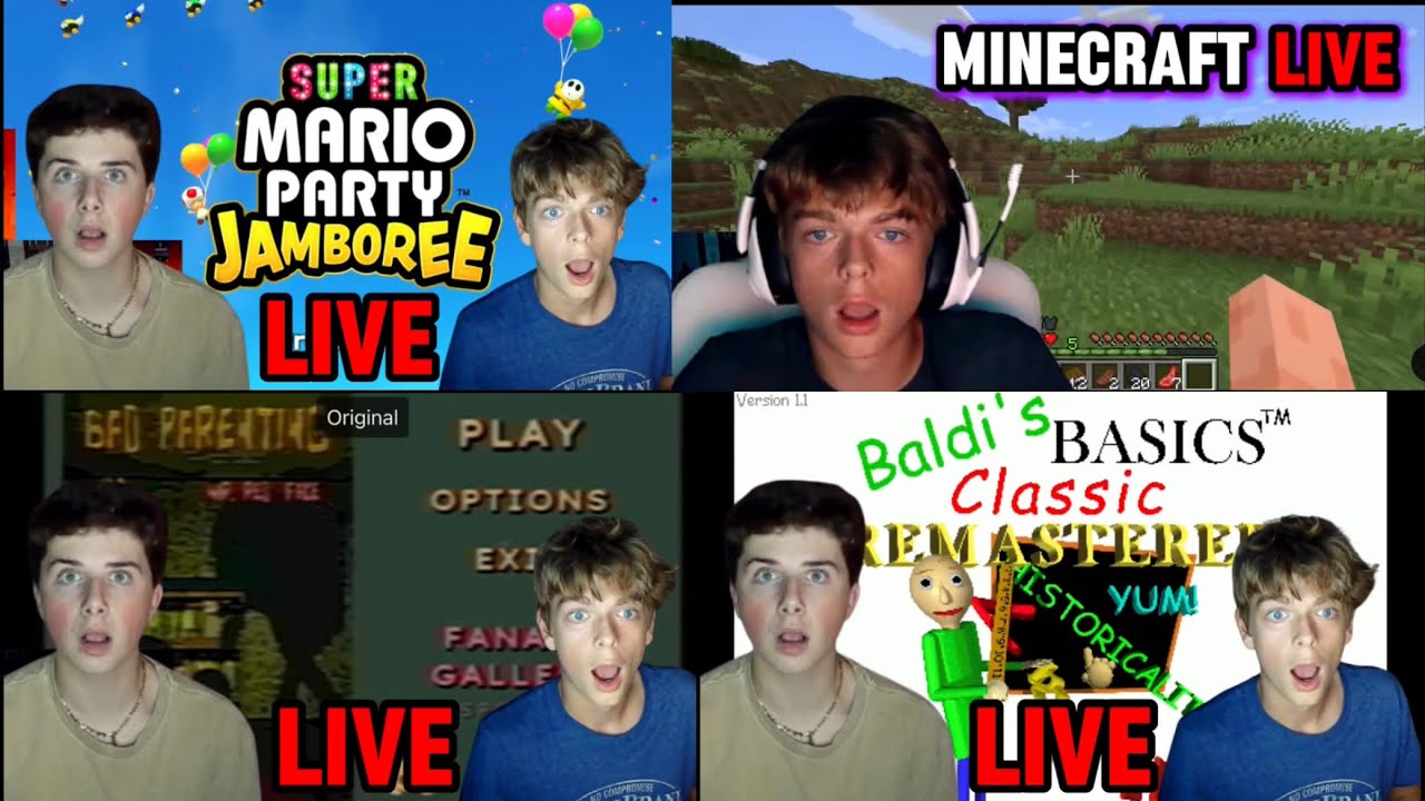 Playing lots of games Live!!! Ft. Dylan - YouTube