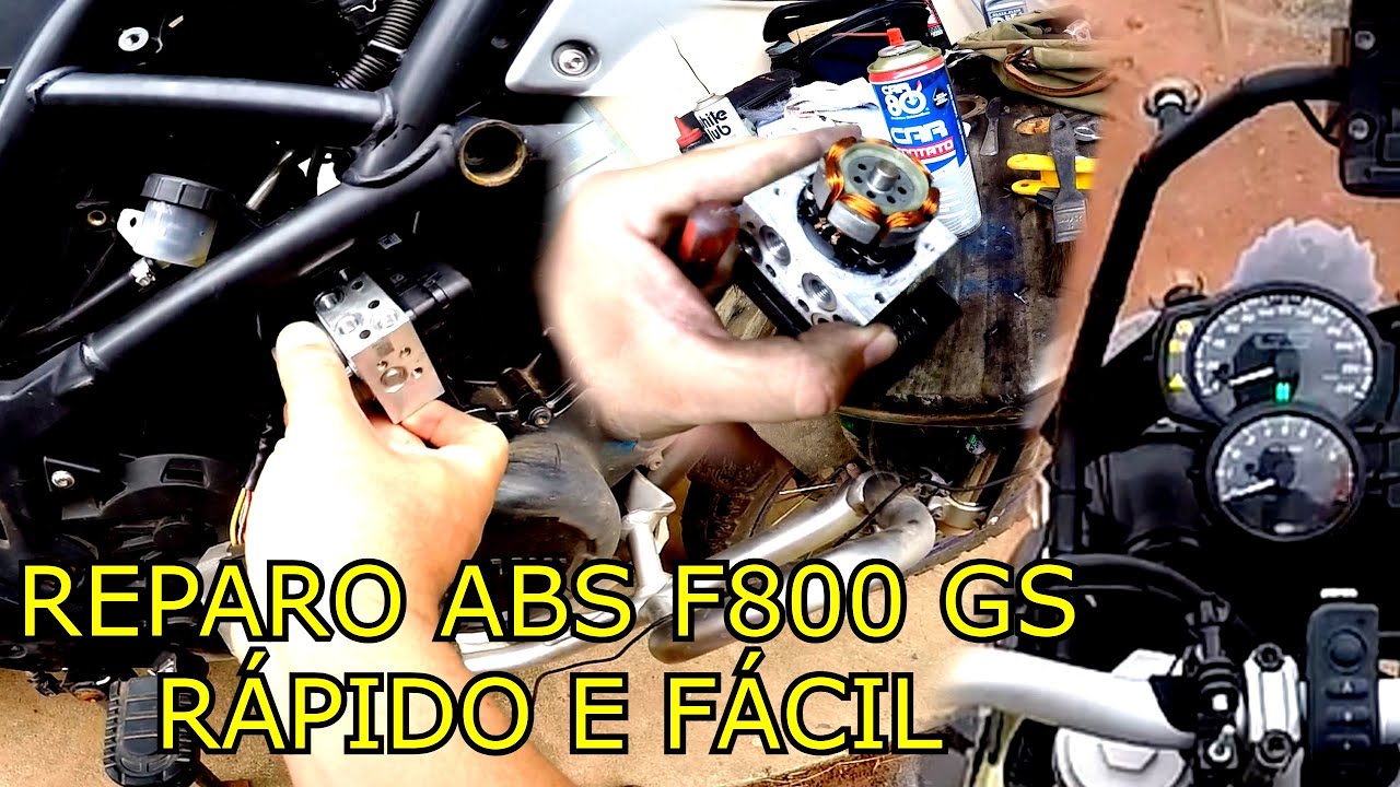 ABS BMW F800 GS COM DEFEITO - YouTube
