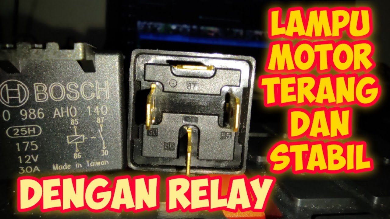 Langsung praktek cara pasang relay lampu motor semua tipe - YouTube